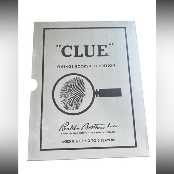 Games | Clue Vintage Bookshelf Game | Poshmark